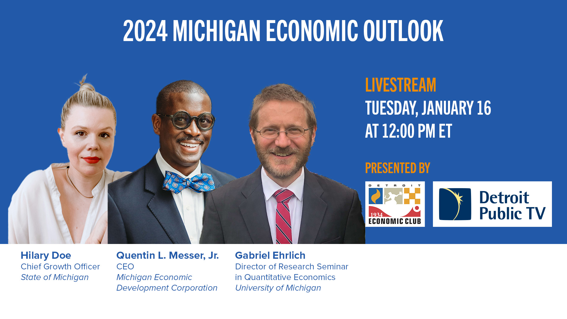 Detroit Economic Club hosts the 2024 Michigan economic outlook ...