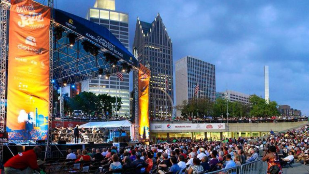 2024 Detroit Jazz Festival, Gretchen C. Valade Center and artist Jess ...