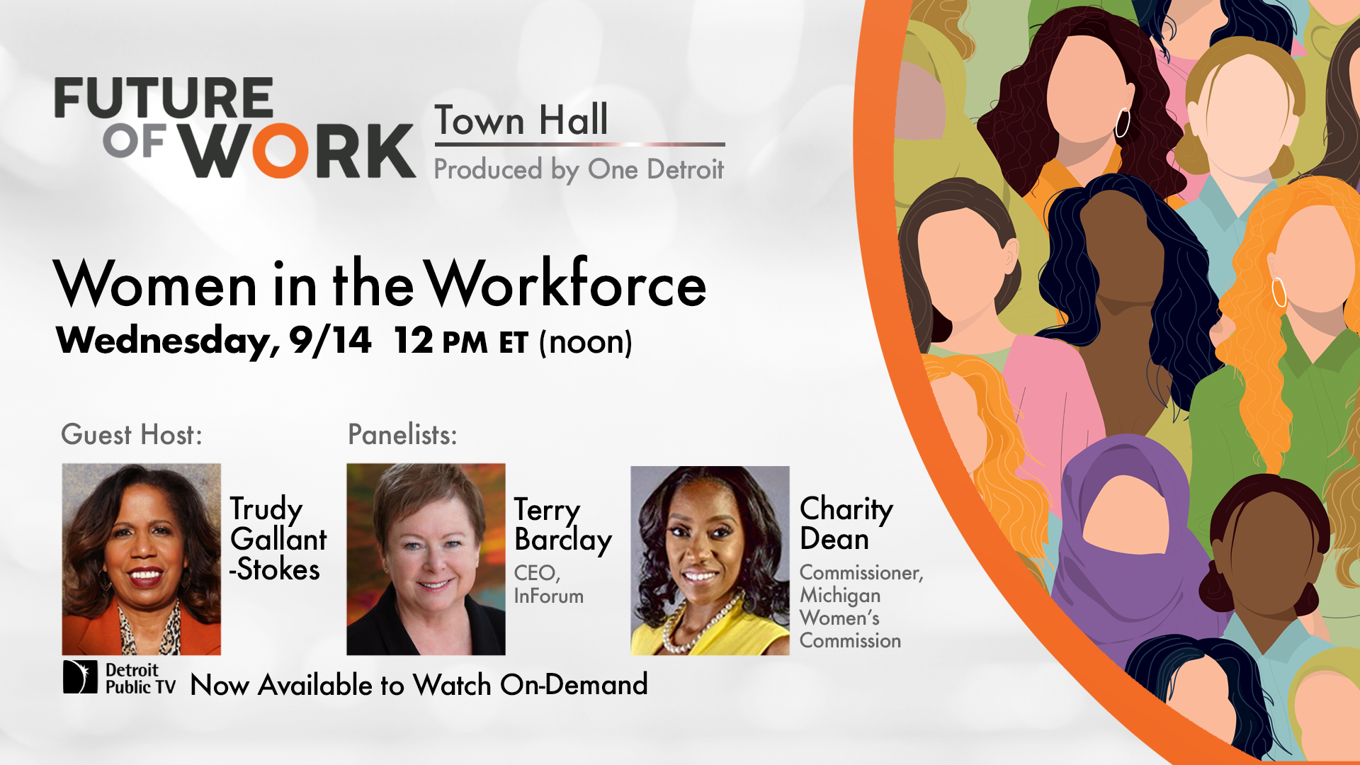 Women in the Workforce | One Detroit Future of Work Town Hall - Detroit PBS