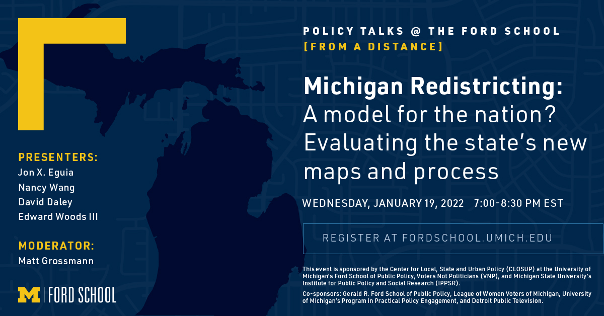 Michigan Redistricting Roundtable: Evaluating the State's New Maps ...